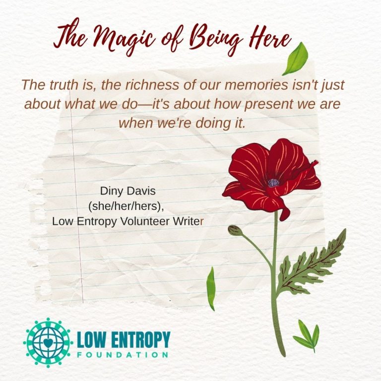 The Magic of Being Here - Low Entropy Foundation